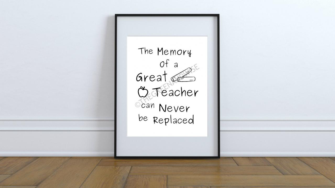 Teacher Gift Wall Art Printable Digital Download on Luulla
