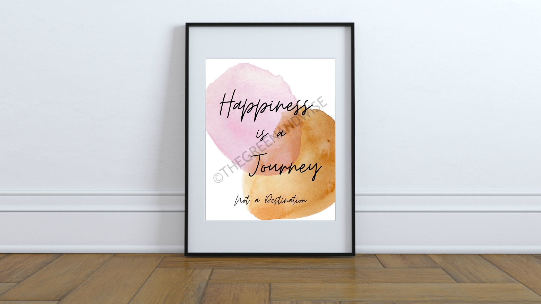 Happiness Is A Journey Not A Destination, Color Printable Wall Art ...